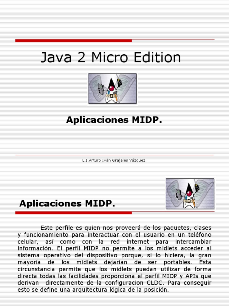 Aplicacion MIDP | PDF | Java (lenguaje de programación) | Lenguaje de programación
