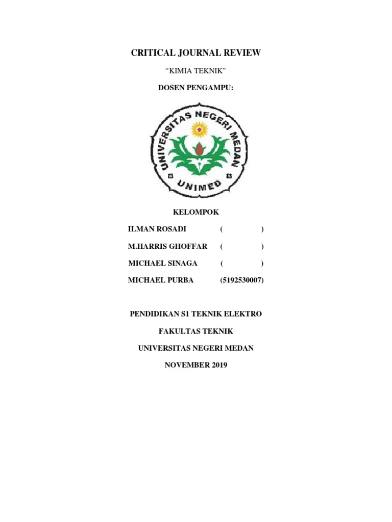 CJR Kimia Teknik | PDF | Teknologi & Rekayasa