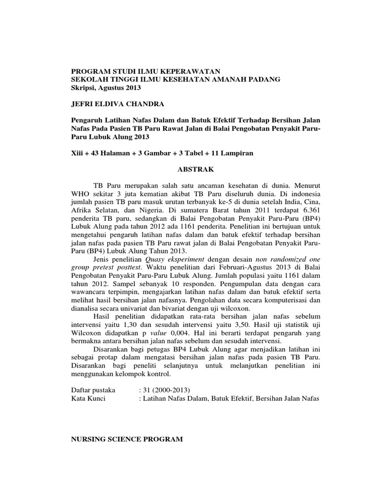 Abstrak Skripsi | PDF