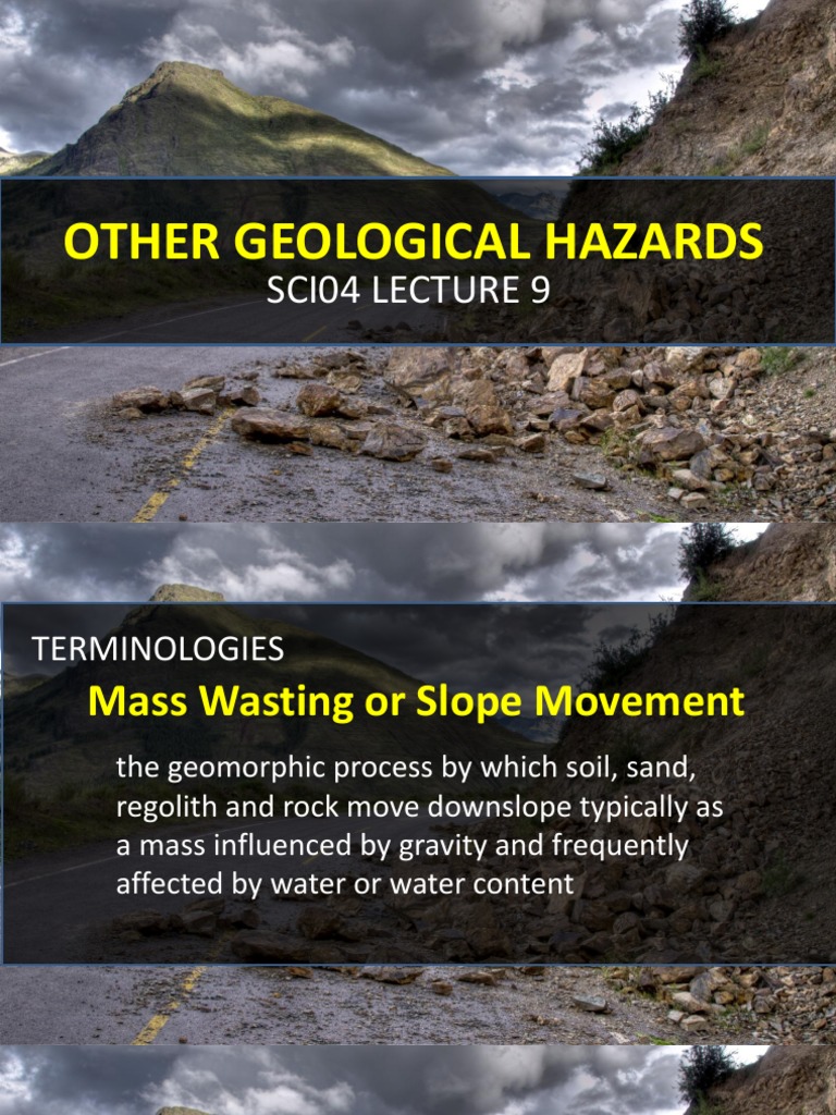 Understanding Geological Hazards | PDF | Landslide | Sinkhole