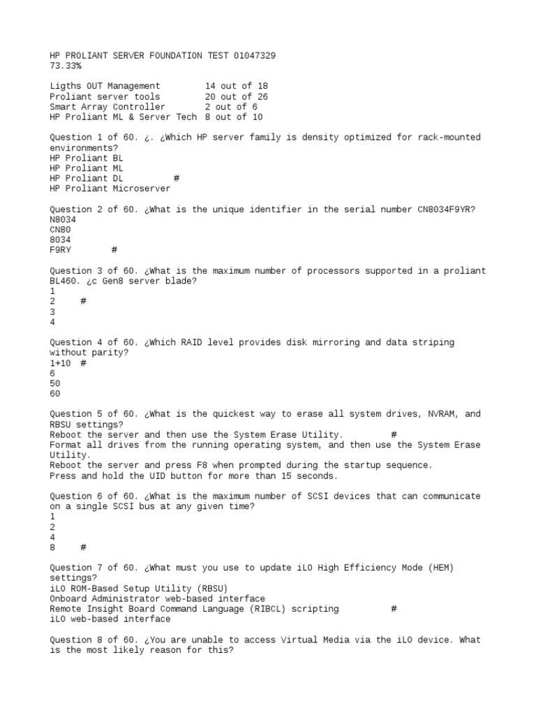 HP Proliant Server Foundation Test 01047329 | PDF | Active Directory ...