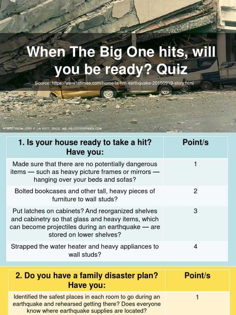 Potential Earthquake Hazards and Their Effects v2 PDF | PDF ...