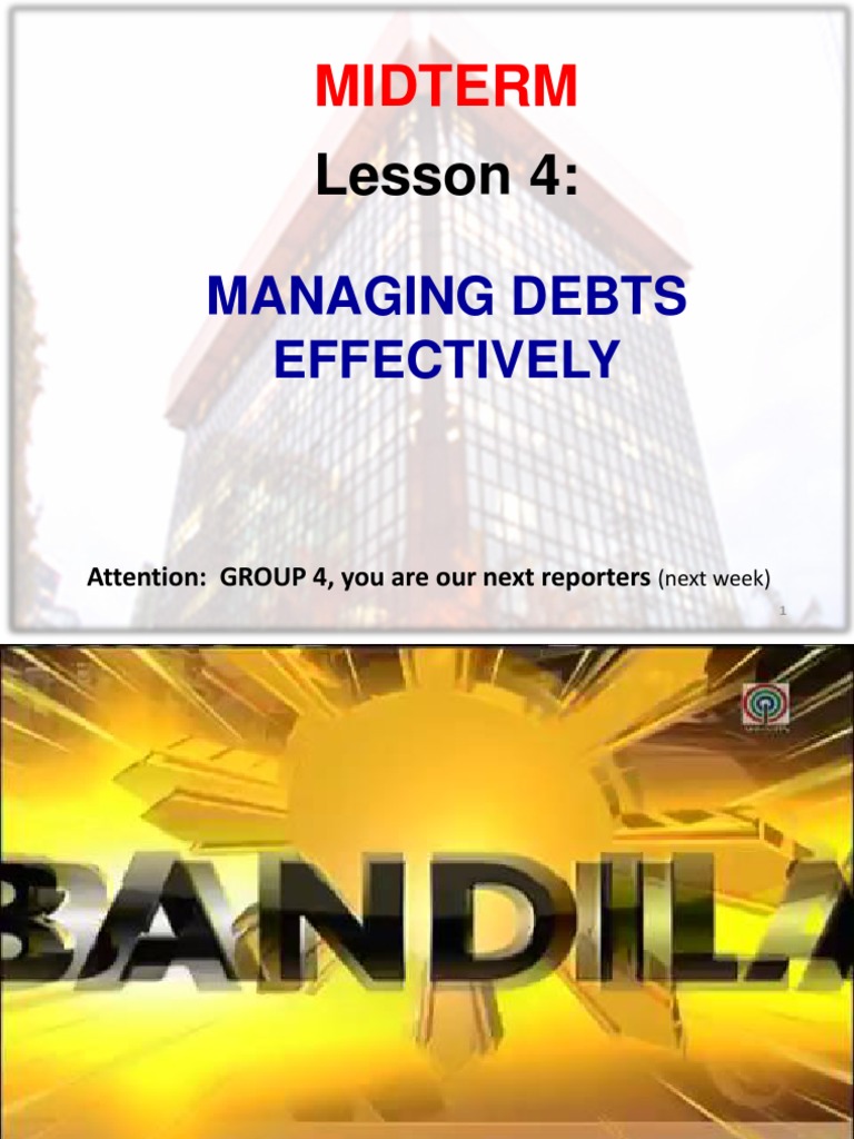 4 Managing Debts Effectively PDF | PDF | Debt | Credit Card