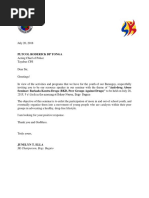 REQUEST LETTER For BFP (Color Me Run) | PDF
