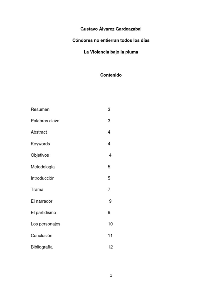 Gustavo Álvarez Gardeazabal. Condores No Entierran Todos Los Días ...