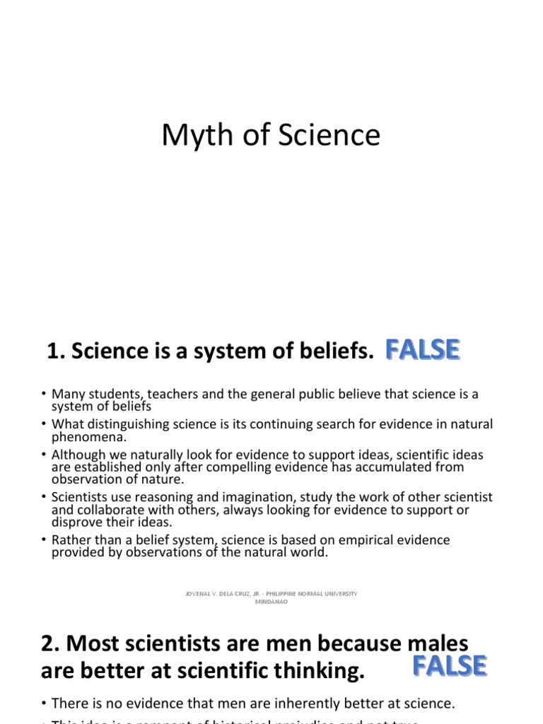 2 - Myth of Science | PDF | Theory | Science