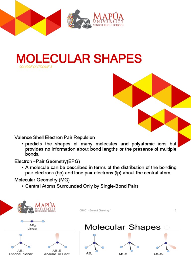 CHM01 CO3 LESSON2 Molecular-Shapes | PDF | Molecules | Stereochemistry