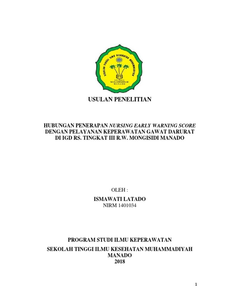 00 LEMBAR Observasi Menggunakan Early Warning Score EWS | PDF