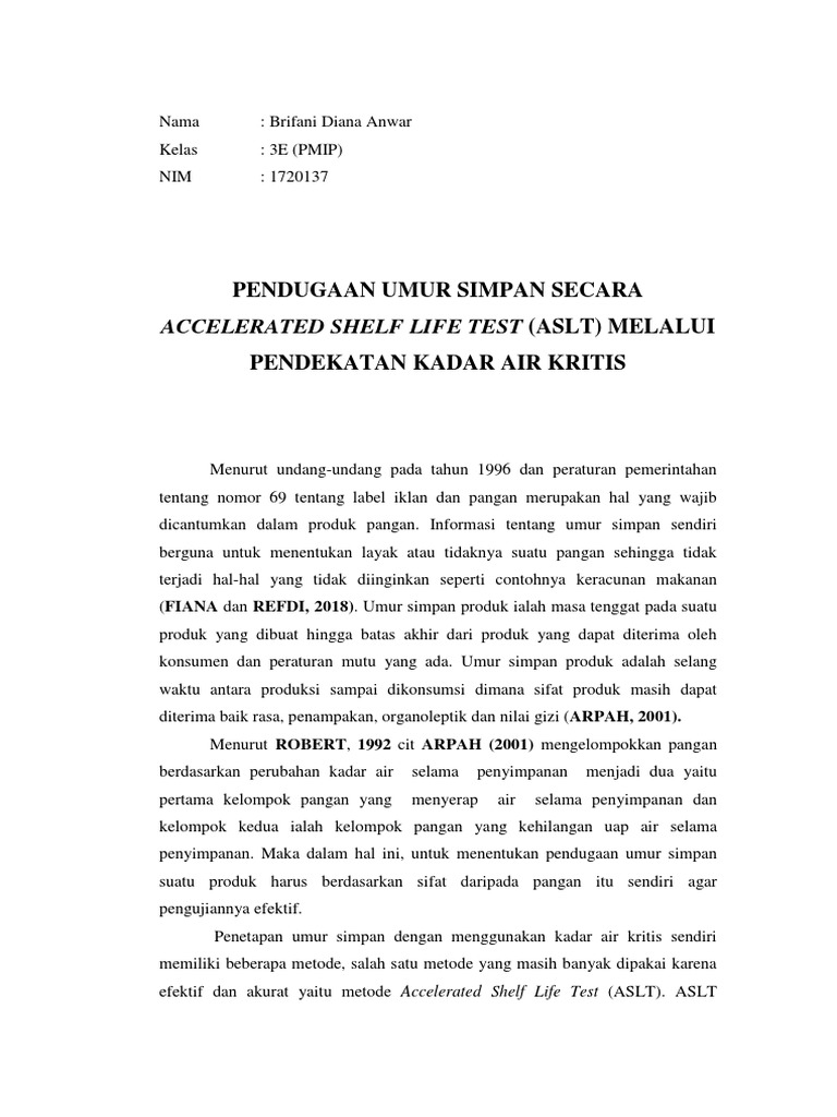 Rangkuman Penyimpanan Metode ASLT | PDF