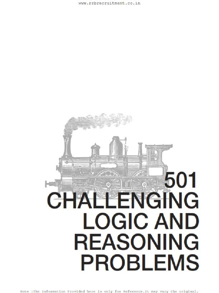 692 501 Challenging Logical Reasoning Questions PDF | PDF