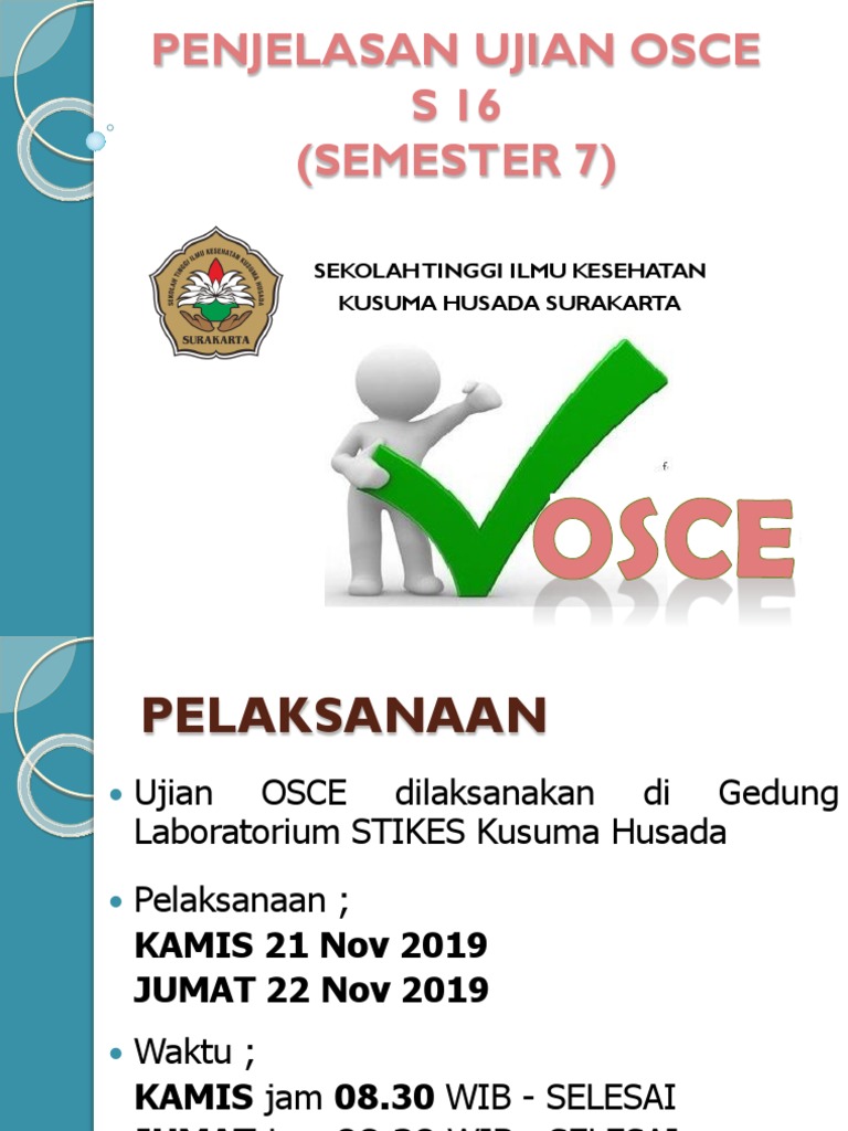 Penjelasan Ujian Osce s16 | PDF