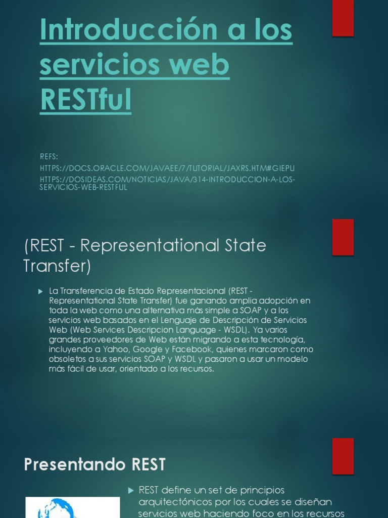 Introducción A Los Servicios Web RESTful | PDF | Transferencia de ...