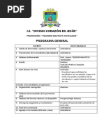 Programa Protocolar de La Fiesta de Promoción | PDF