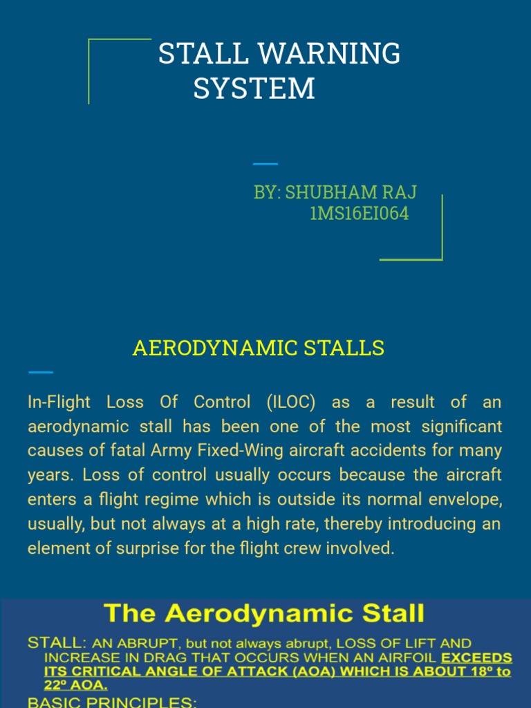 stall warning system | Airspeed | Aviation | Free 30-day Trial | Scribd