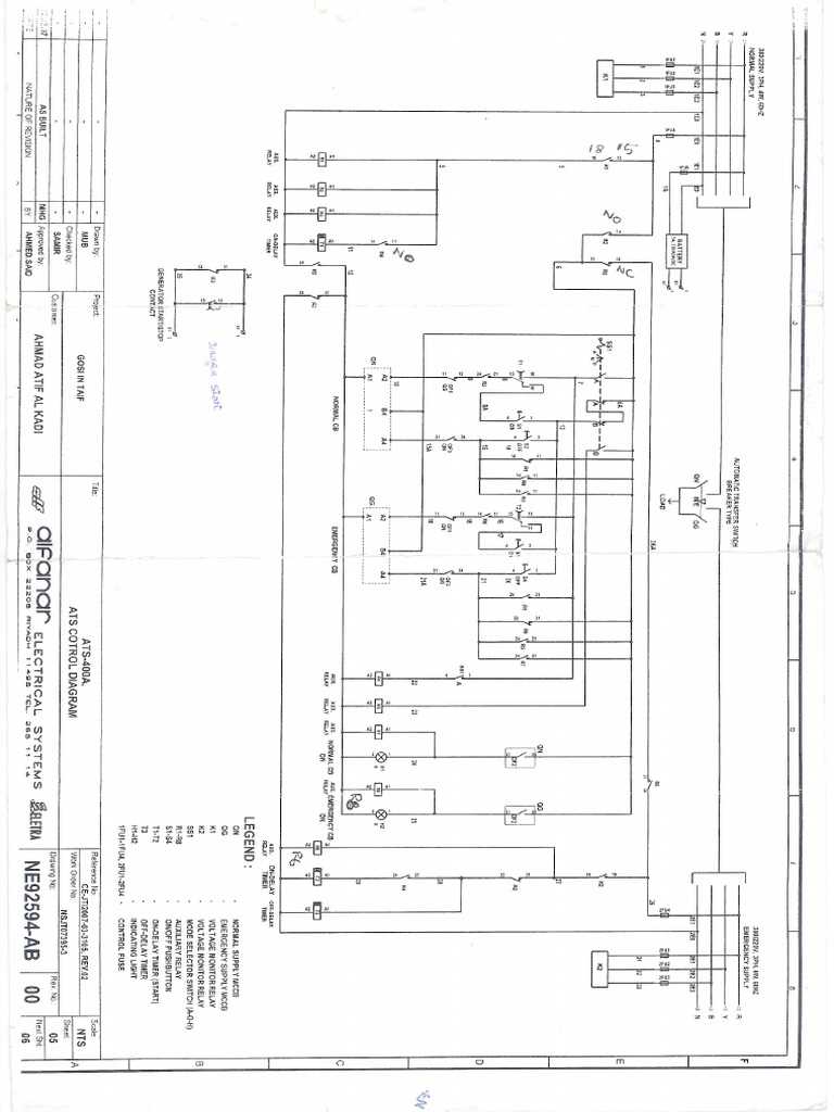Power and Control Circuit For ATS | PDF