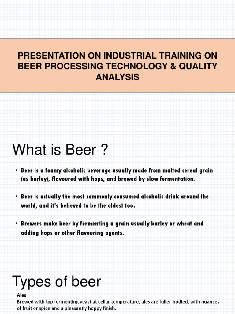 Beer Industry | PDF | Brewing | Ale