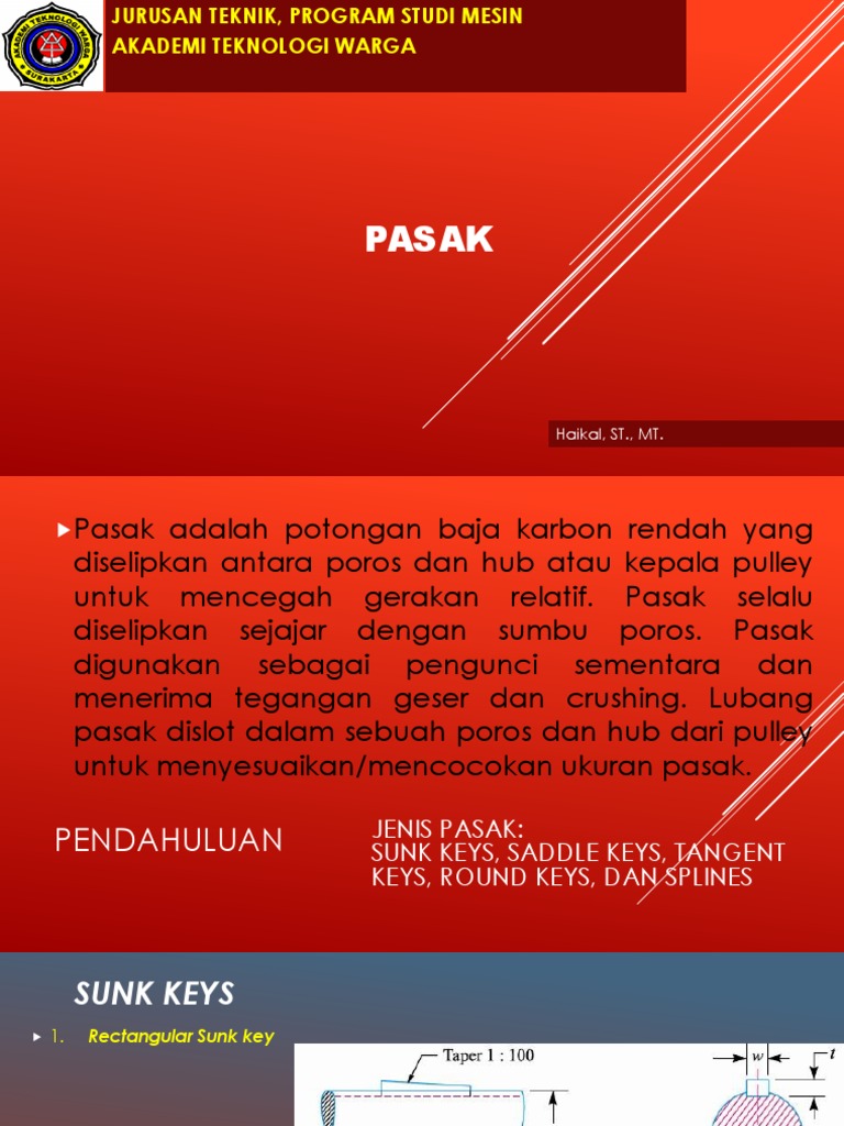 Panduan Dasar Jenis Pasak | PDF