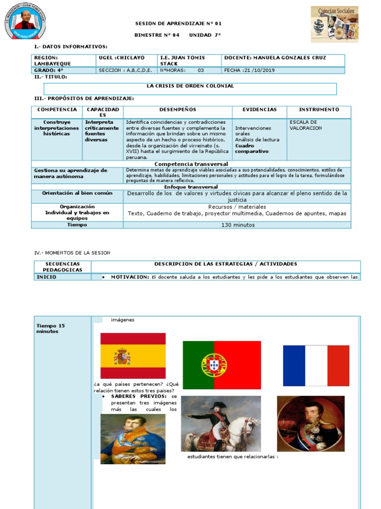 La crisis del orden colonial: La invasión francesa a España y el ...