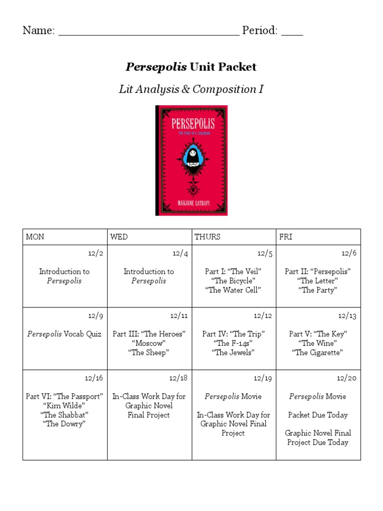 Persepolis Packet | PDF