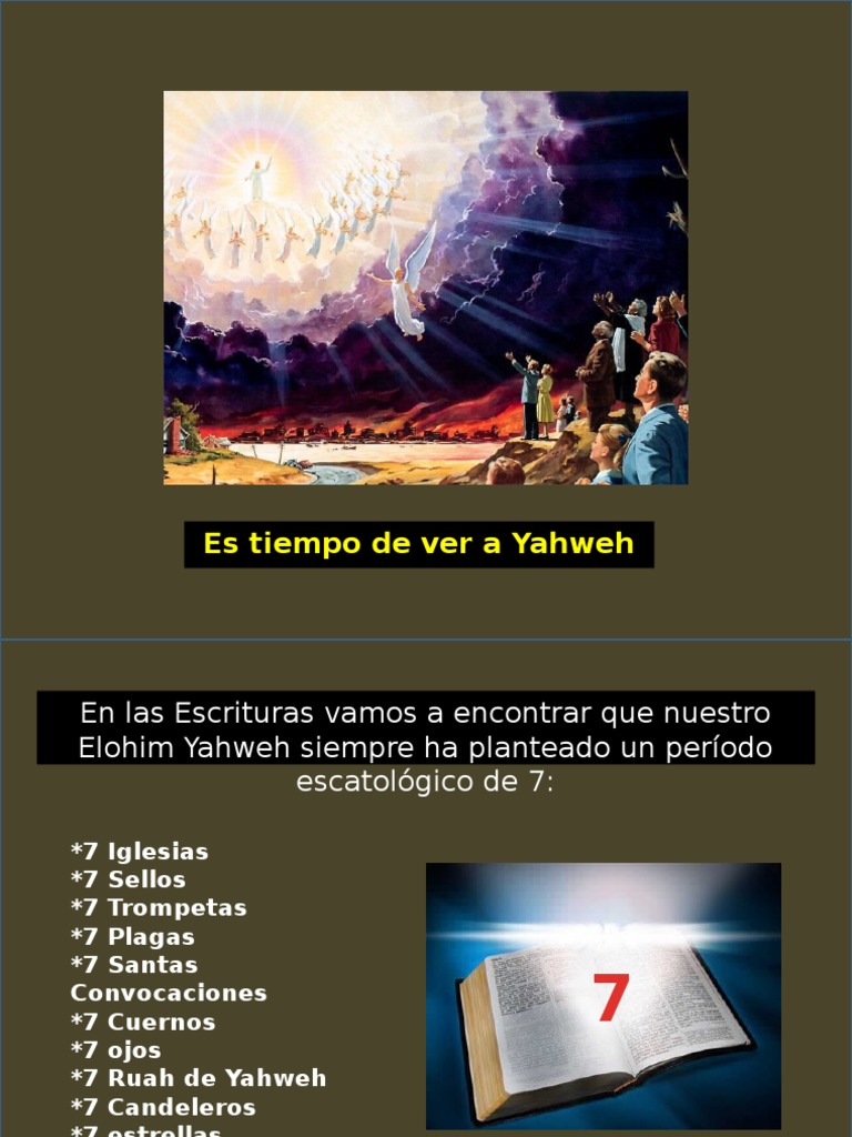 CAPITULO 23 Es Tiempo de Ver A Yahweh PDF | PDF | Shabat | Libro de revelación