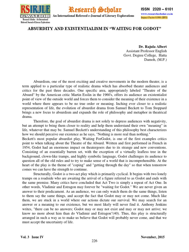 36 Dr. Rajula Albert | PDF | Existentialism | Metaphysics