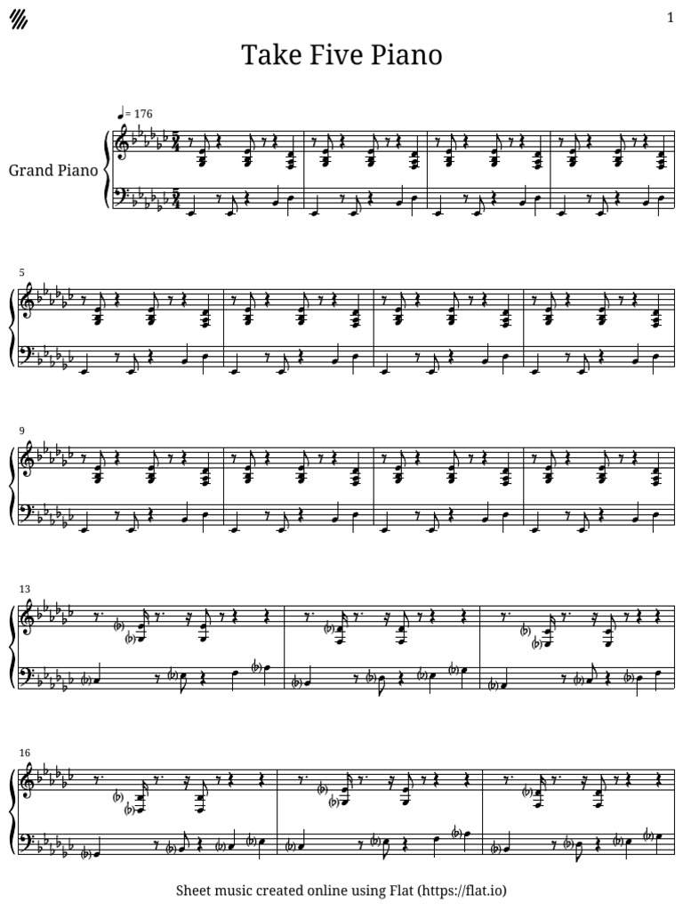 Take Five Piano PDF | PDF