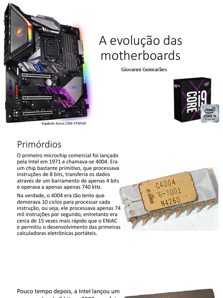 A Evolução Das Motherboards | PDF | Microdispositivos avançados ...
