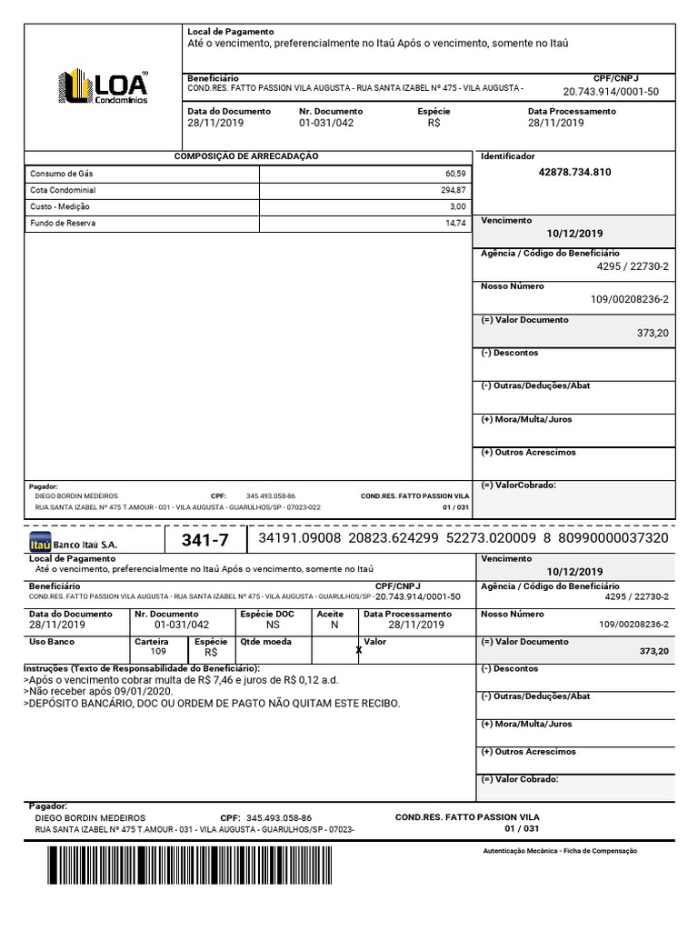 Modelo Boleto | Download grátis PDF | Bancos | Business