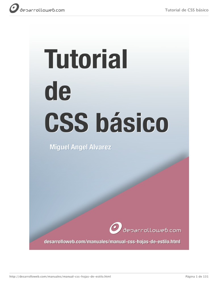 Tutorial de Css Basico | PDF | Hojas de estilo en cascada | Modelo de color Rgb