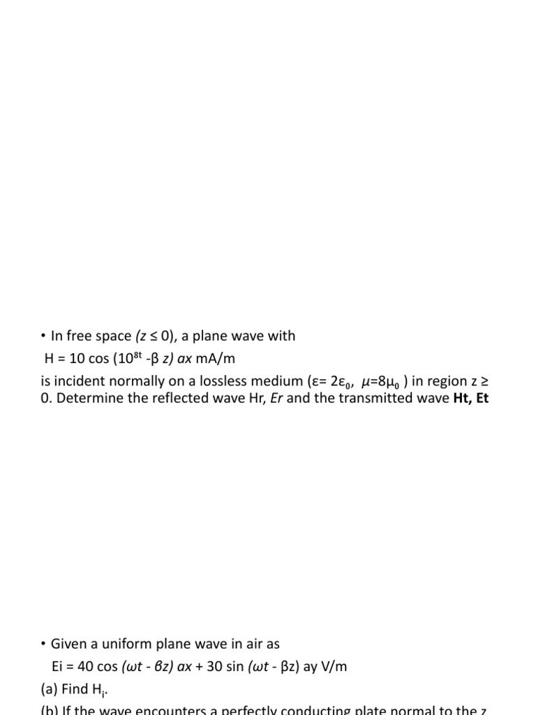 Electromagnetic Wave Analysis | PDF | Teaching Methods & Materials | Art