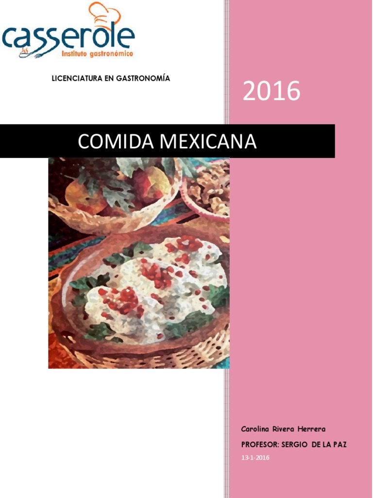 Gastronomia Mexicana | PDF | Cocina mexicana | Cocina española