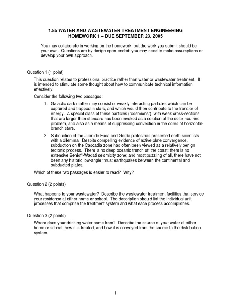 Wastewater Treatment Design and Analysis | PDF | Sewage Treatment ...