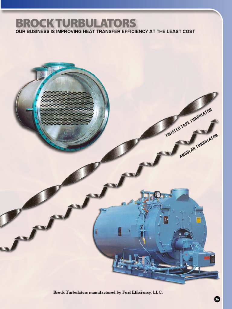 Brock Turbulator | PDF | Chimney | Boiler