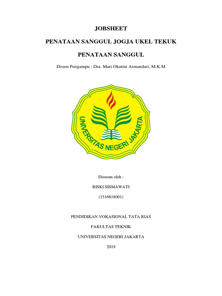 Penataan Sanggul Jogja Ukel Tekuk | PDF