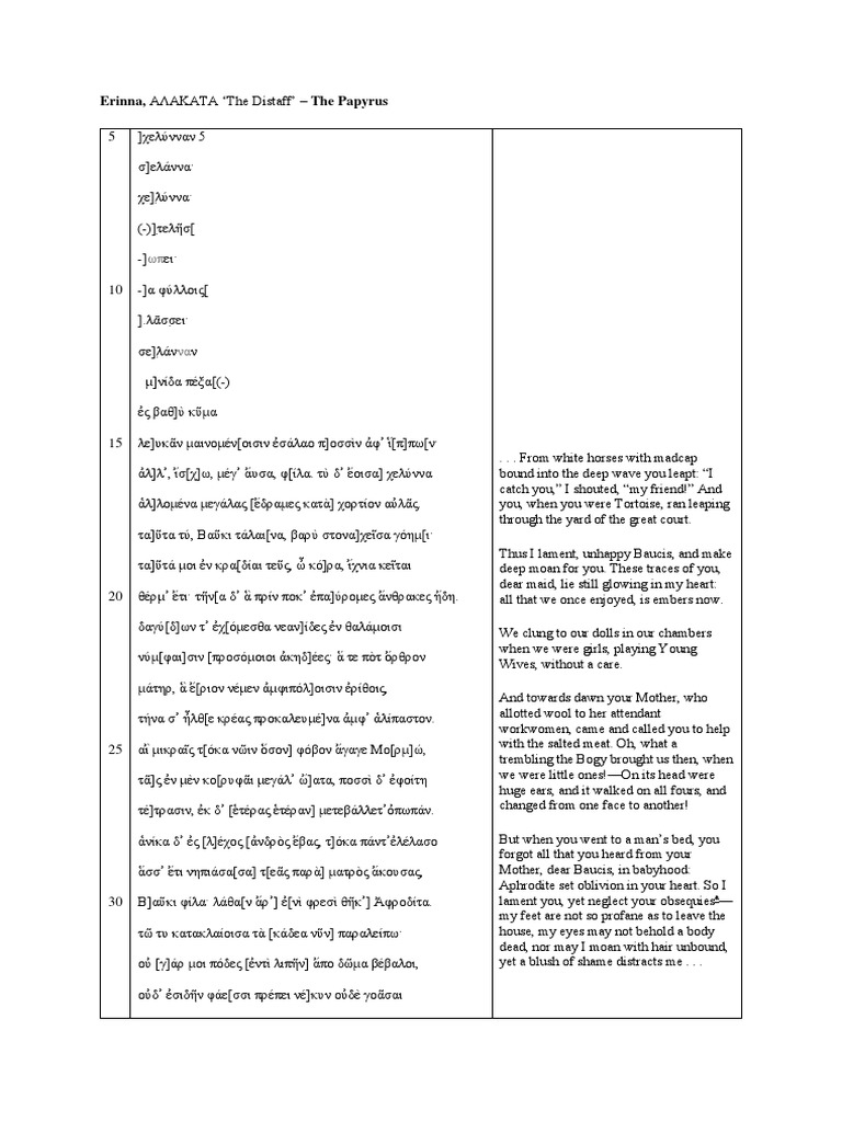 Ancient Greek Elegy Analysis | PDF | Teaching Mathematics
