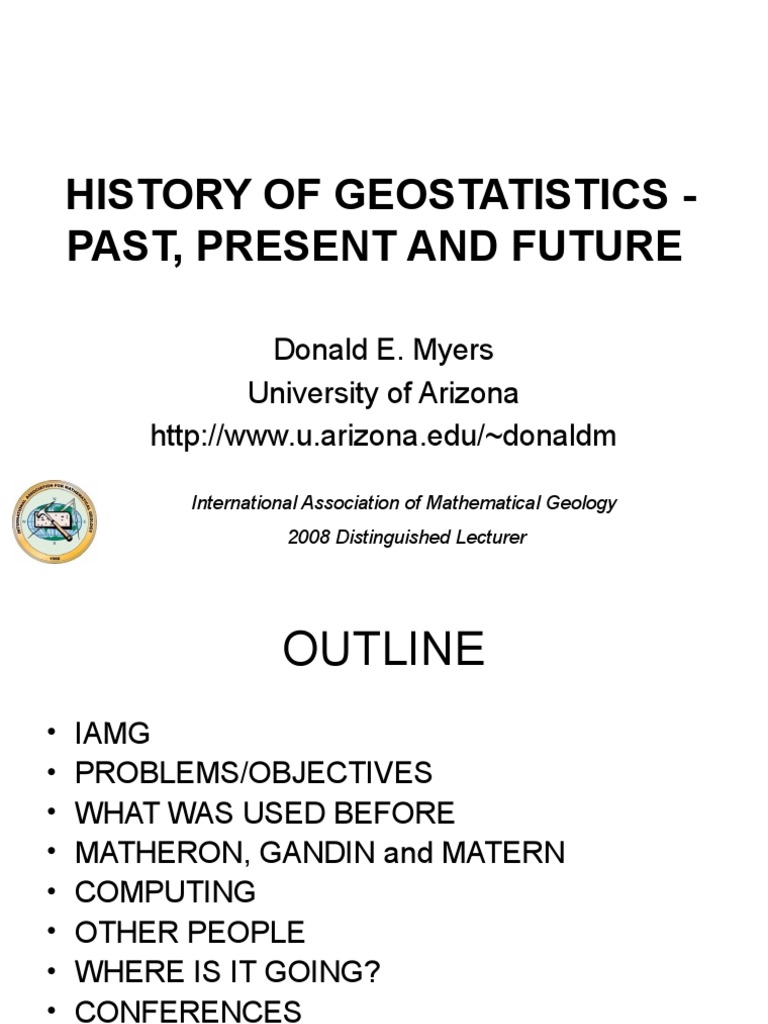 History of Geostatistics Overview | PDF | Spatial Analysis | Scientific ...
