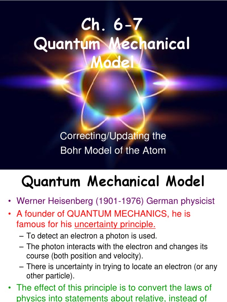 Werner Heisenberg Quantum Mechanical Model