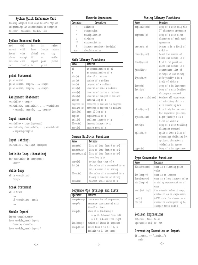 Python Reserved Words | Download Free PDF | Trigonometric Functions | Sine