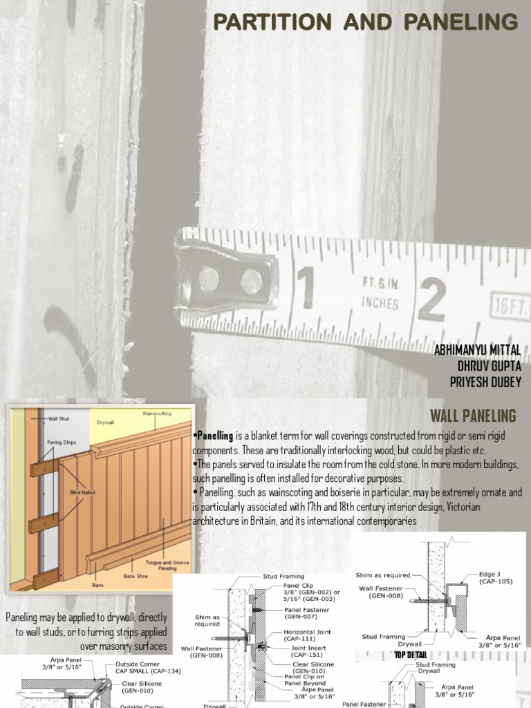 Wall Paneling Techniques and Materials | PDF | Wall | Masonry