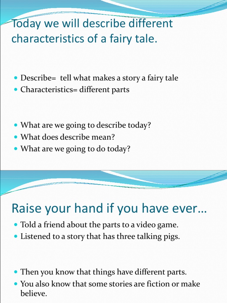 Fairy Tales and Their Characteristics | PDF | Fairy Tales | Cinderella