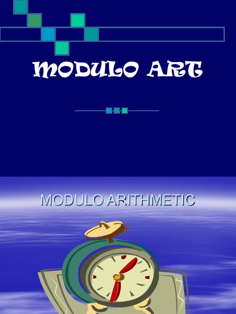 Modulo Art Concepts and Reflections | PDF | Discrete Mathematics ...