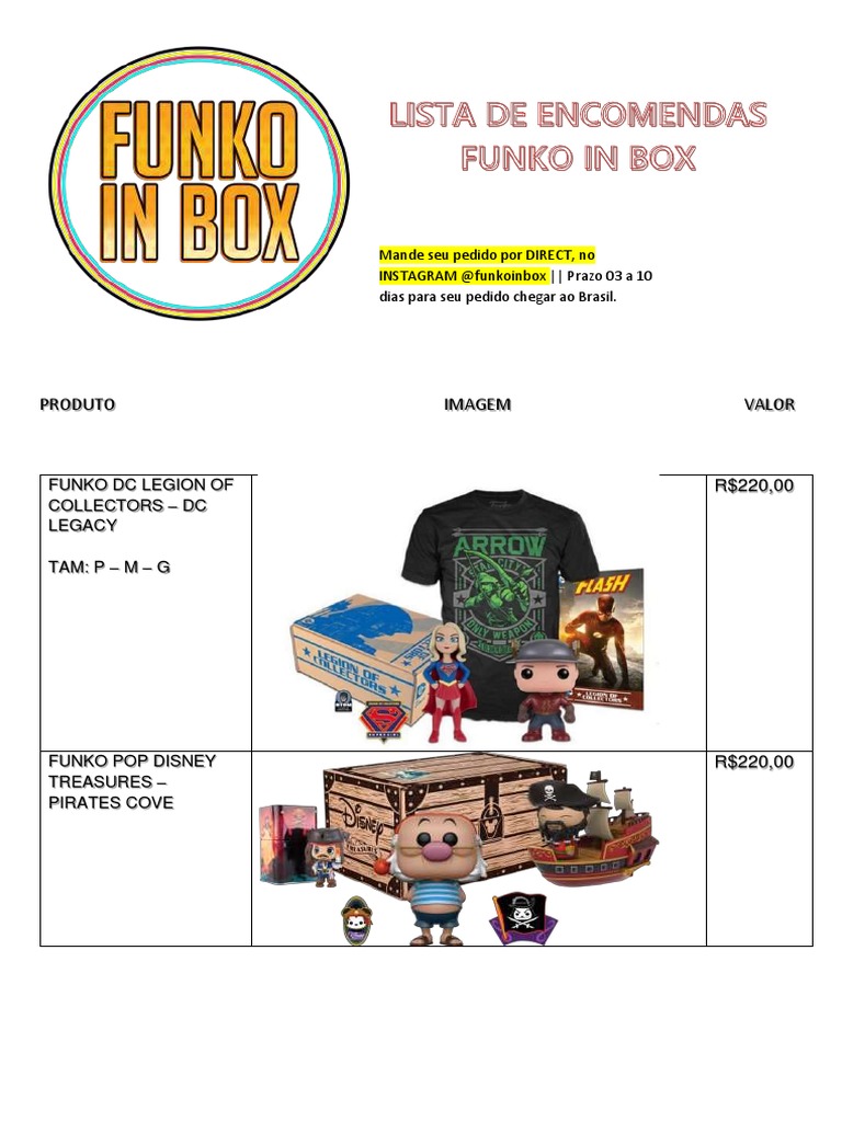 Catalogo 12 09 2018 Funko in Box | PDF