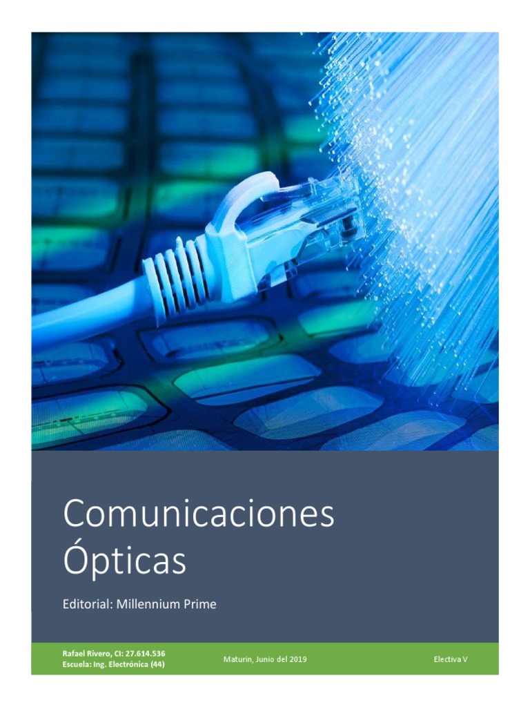 Revista Comunicaciones Opticas | PDF | Láser | Diodo emisor de luz