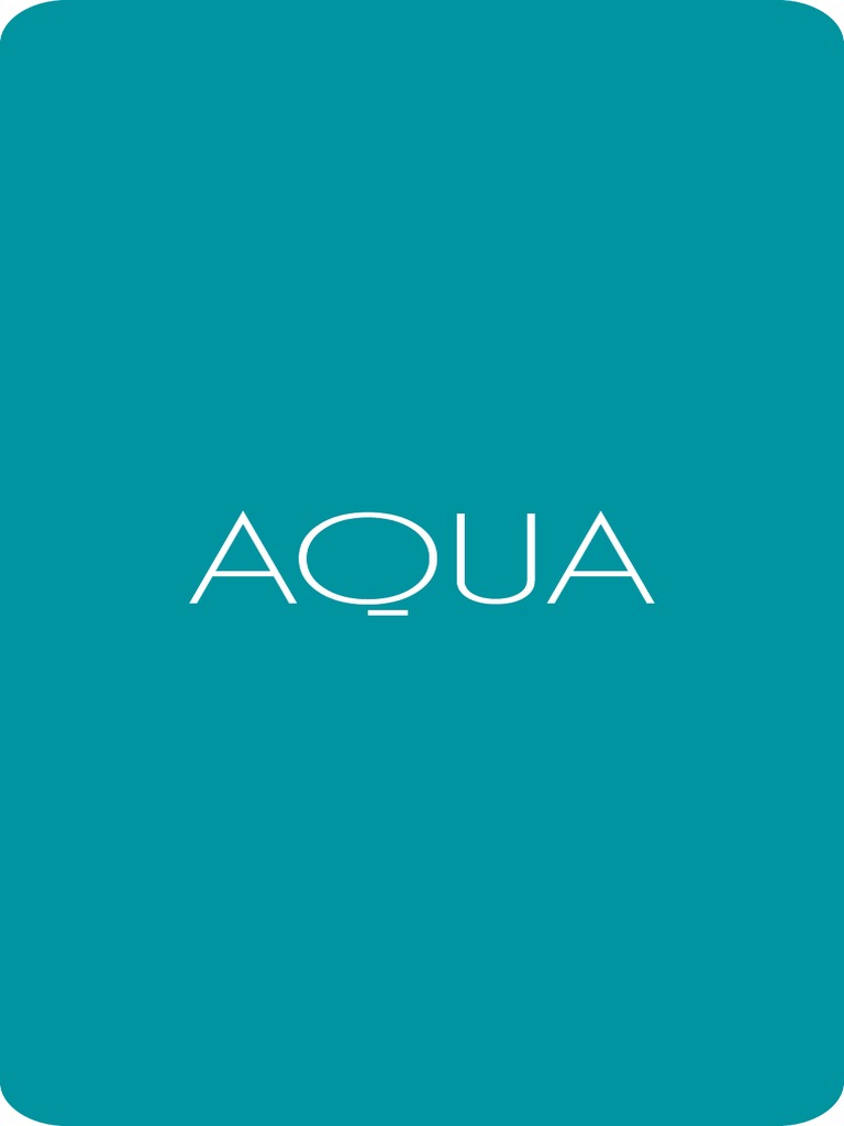 AQUA Menu | PDF | Salad | Western Cuisine
