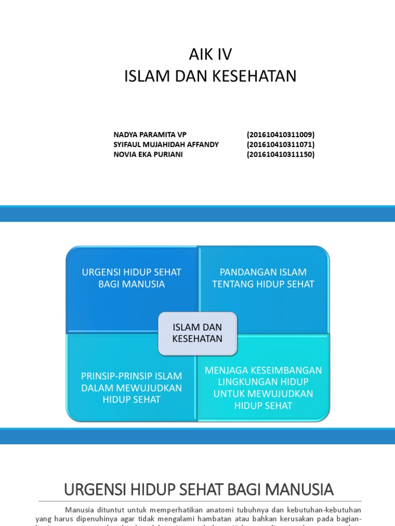 Aik IV - Islam Dan Kesehatan | PDF