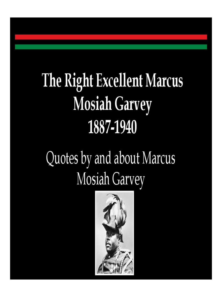 Marcus Garvey's Influence Spanned Continents | PDF