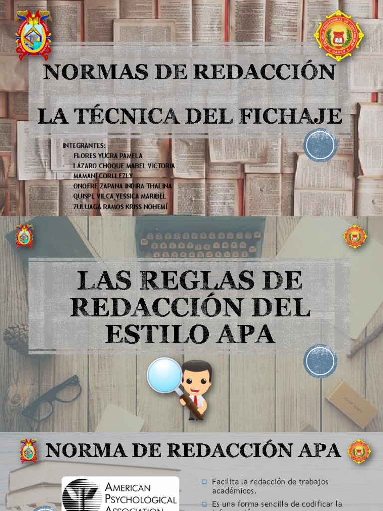 Metodologia Apa y El Fichaje | PDF | Bibliografía