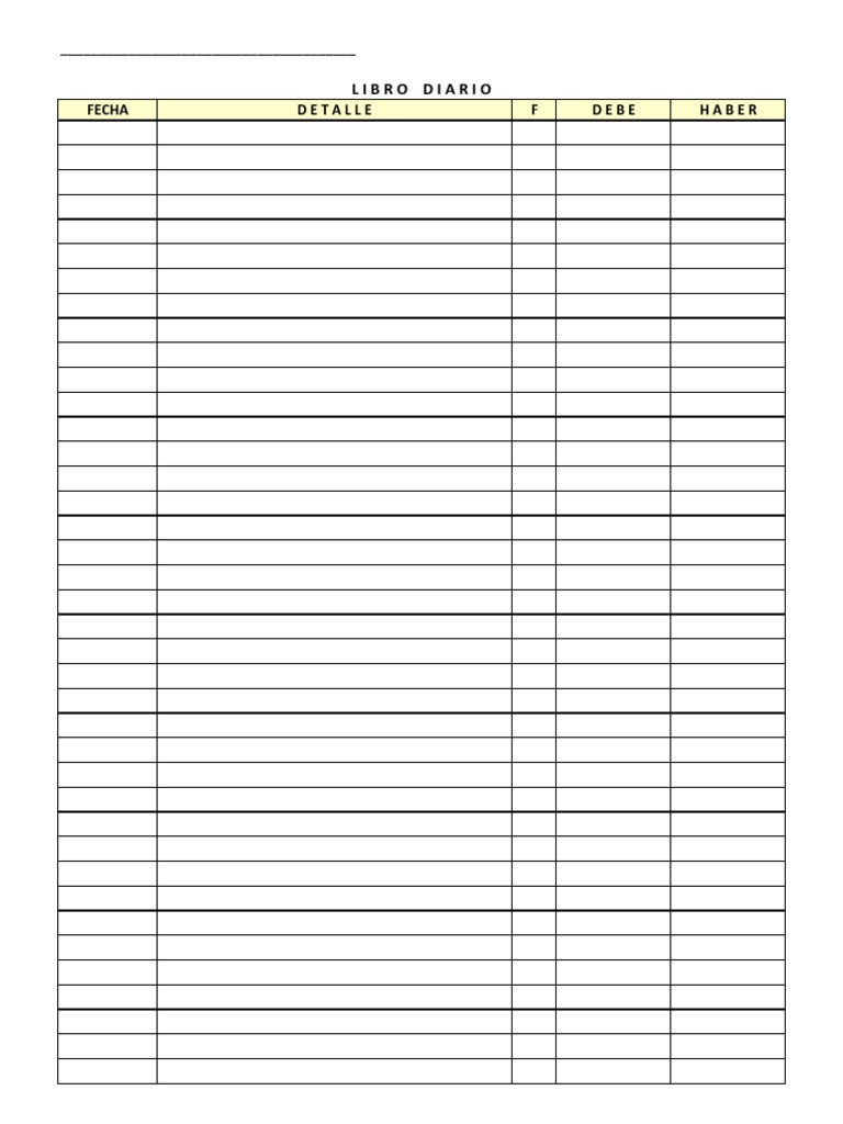 Libro Diario - Plantilla 59b19b98c1b98 PDF | PDF
