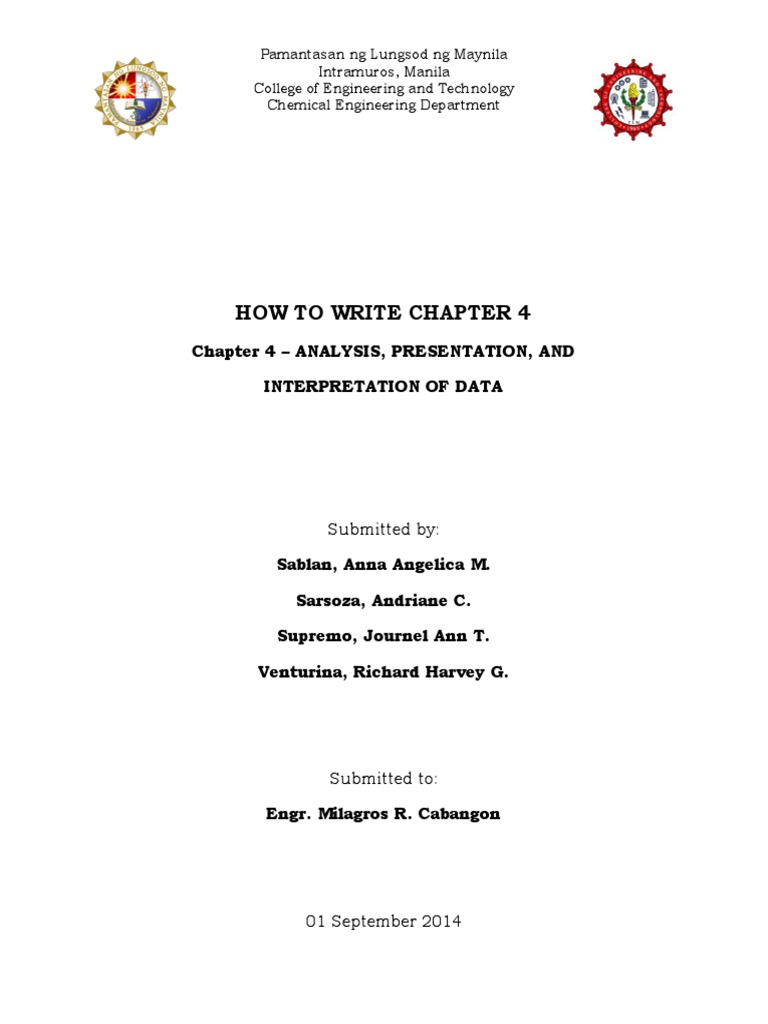 How To Write Chapter 4 | PDF | Quantitative Research | Statistics