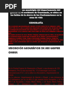 Mapa y aldeas de Chajul, Quiché | PDF